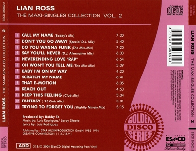 Lian Ross - The Maxi-Singles Collection Vol.2 (2008) [ESonCD | Unofficial Release] » KpNemo